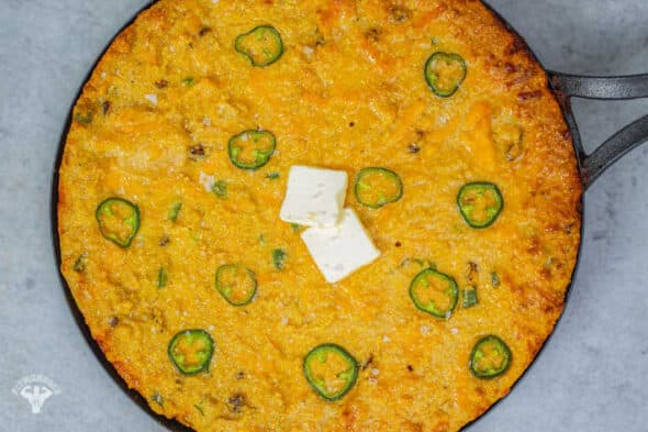 Cowboys Pie - Jalapeño Cheddar Cornbread on Top, Chili on Bottom - Fit ...