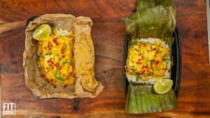 Steamed Coconut Fish & Jasmine Rice Meal Prep (in Parchment or Banana ...