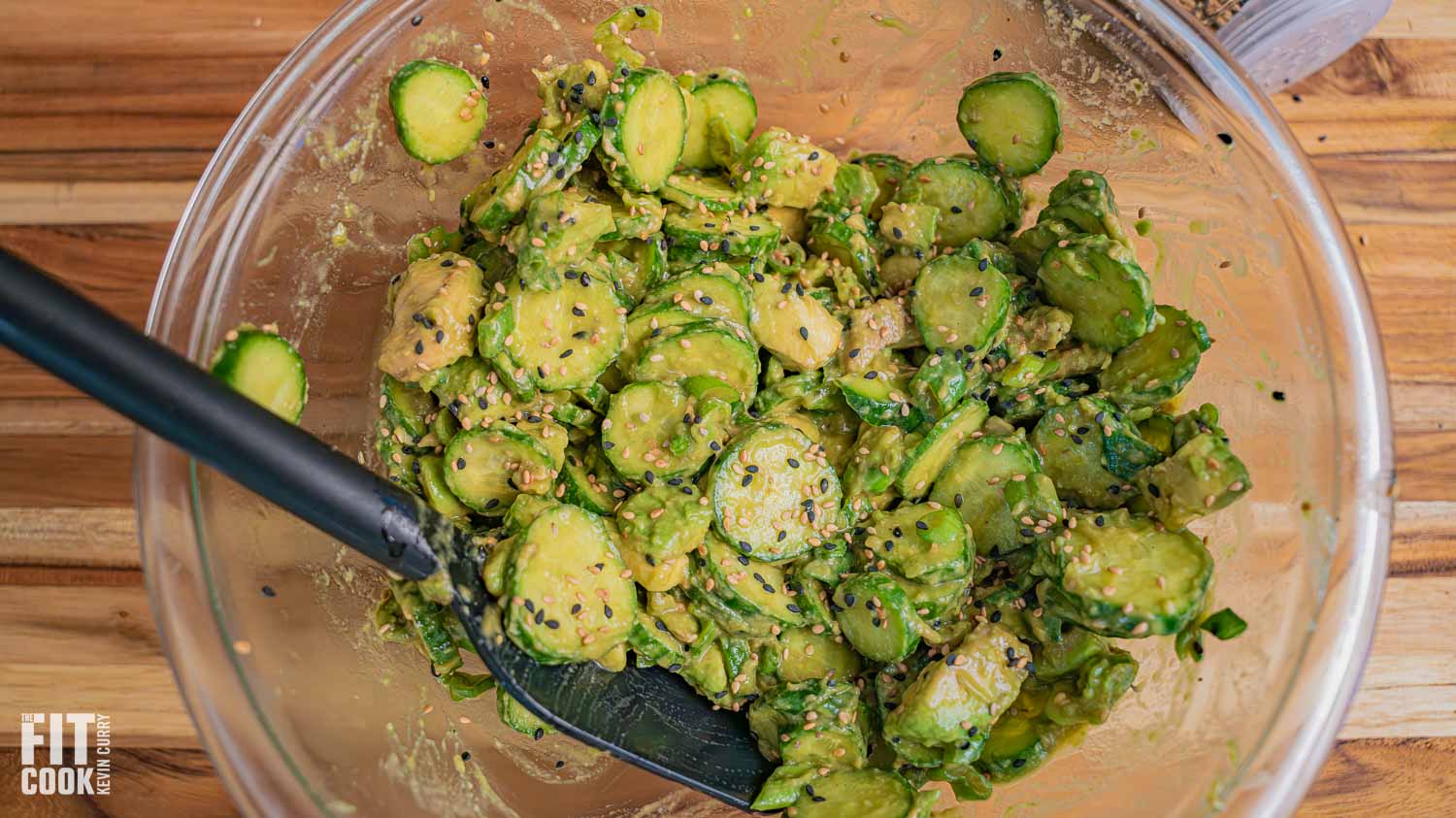 Sesame Cucumber Avocado Salad - Fit Men Cook