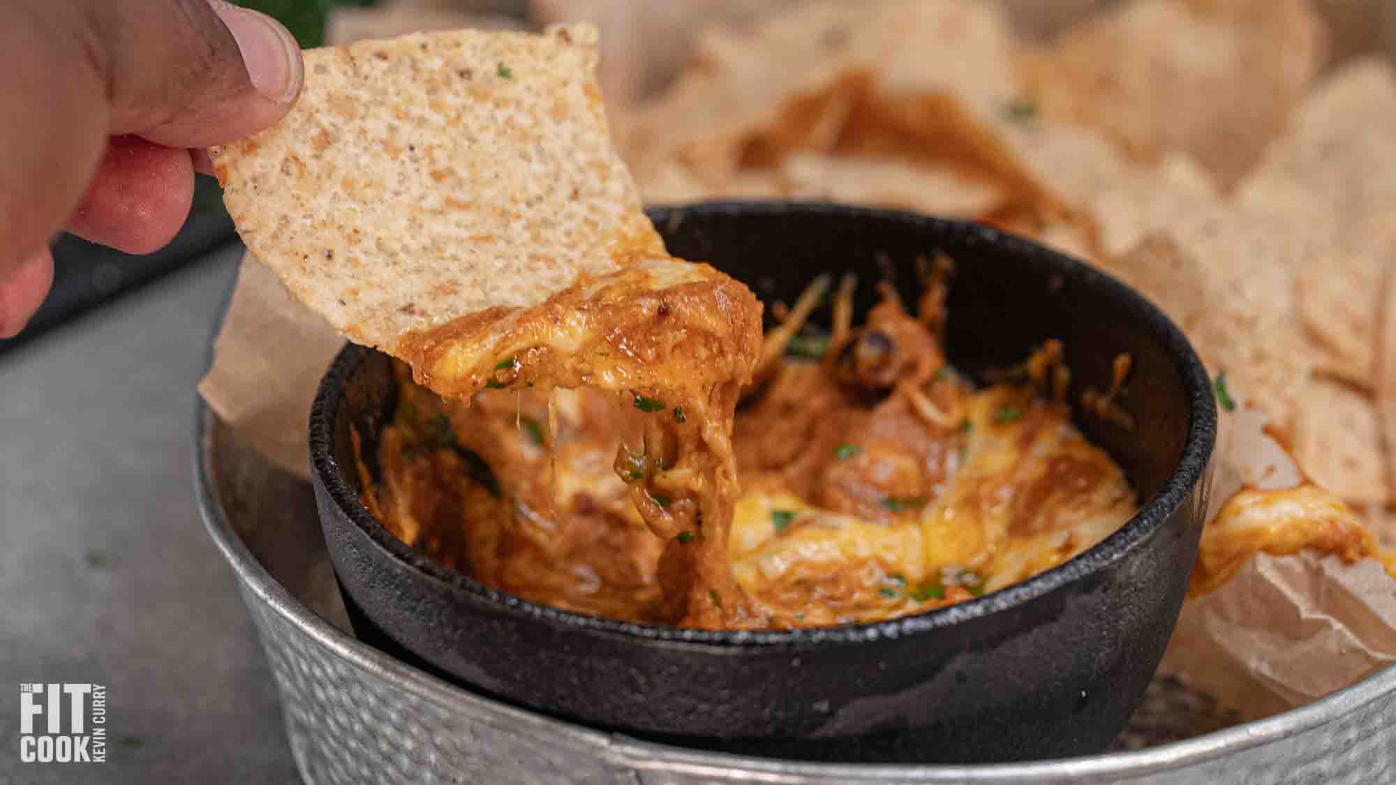 Hot Potato Bean Queso Dip - Leftover Recipe - Fit Men Cook